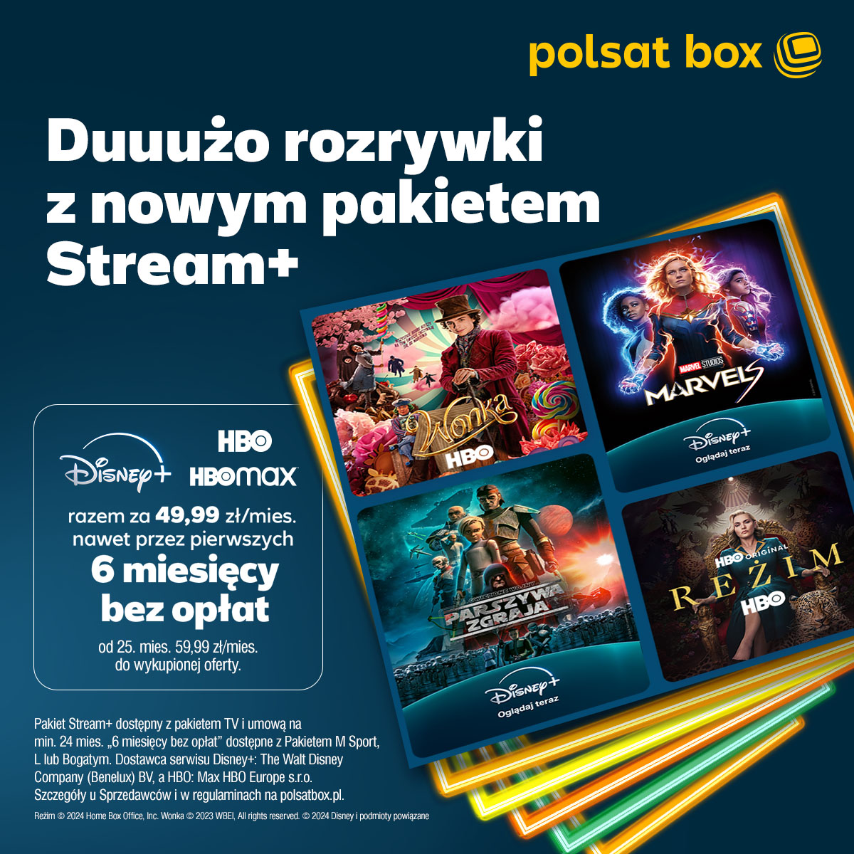 W Polsat Box nowy pakiet Stream+ z Disney+ i HBO Max za jedyne 49,99 zł miesięcznie - GSMService.pl